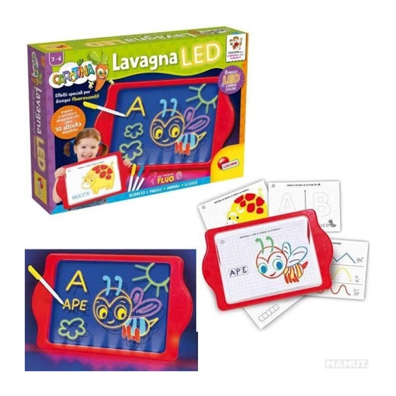 Tableau lumineux pour dessiner et compter - LISCIANI - Feutres FLUO ...