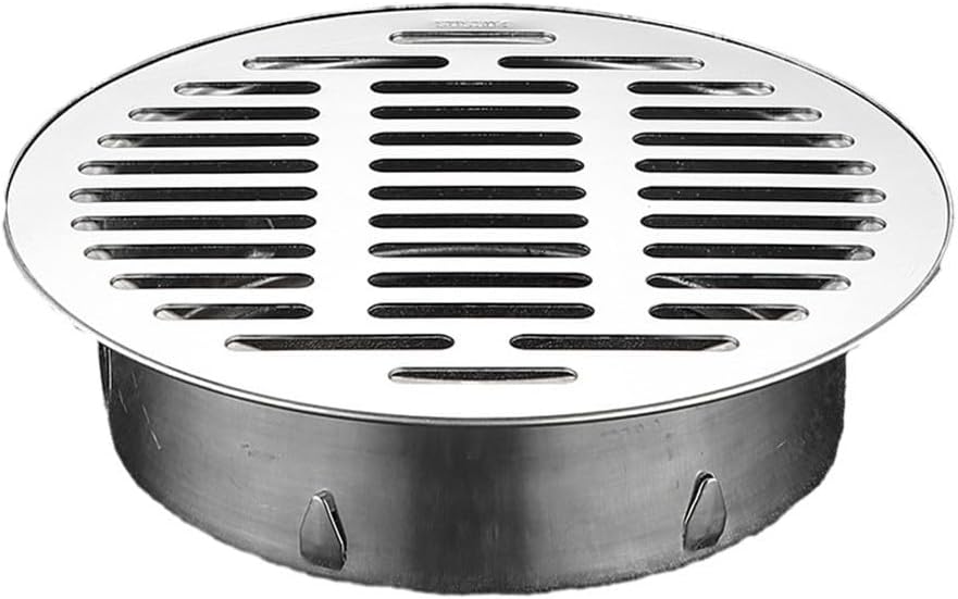 Piletta di scarico a pavimento rotonda in acciaio inossidabile da 160 mm - Piletta di scarico a ...