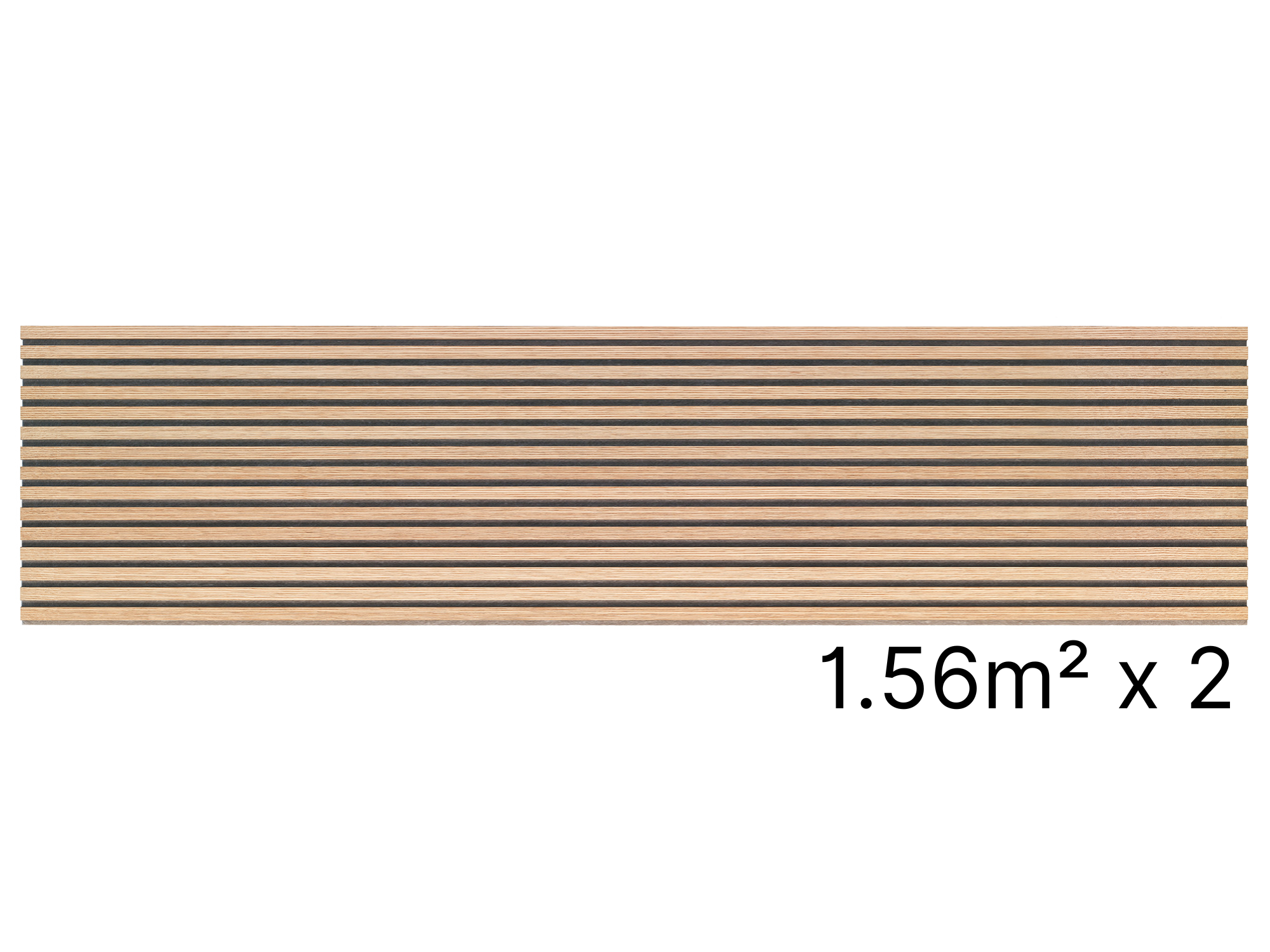 Conjunto de 2 paneles acústicos de madera para pared - 240 x 60 cm - 3 ...