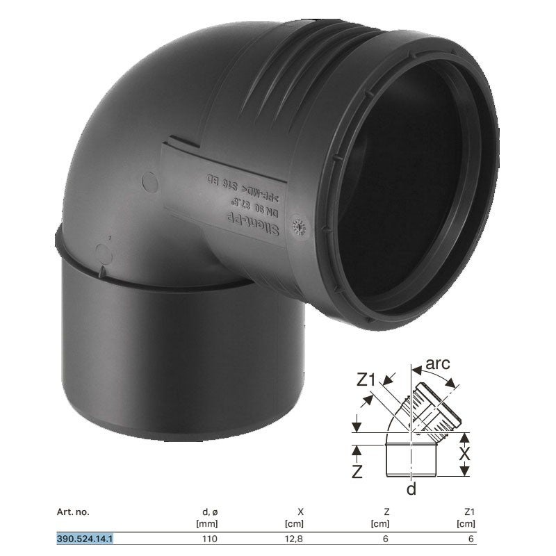 Curva innesto Geberit SILENT-PP a 87,5° ø110 mm 390.524.14.1 | Leroy Merlin