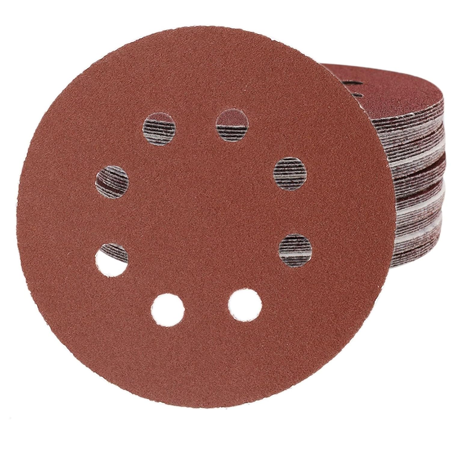 Disques Abrasifs 125mm Grain 80 Papier Poncer 50 PièCes 8 Trous Disque ...