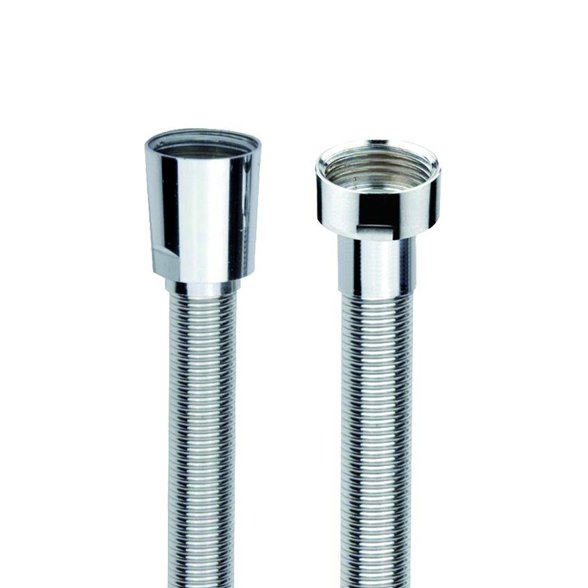 Spring line shower hose l.200 ø 13 steel aisi 304 cone/smooth cap ...