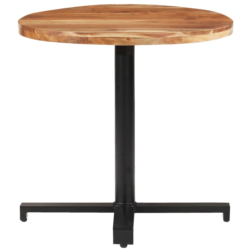 Table de bistrot ronde en bois de manguier massif ?80x75 cm | Leroy Merlin