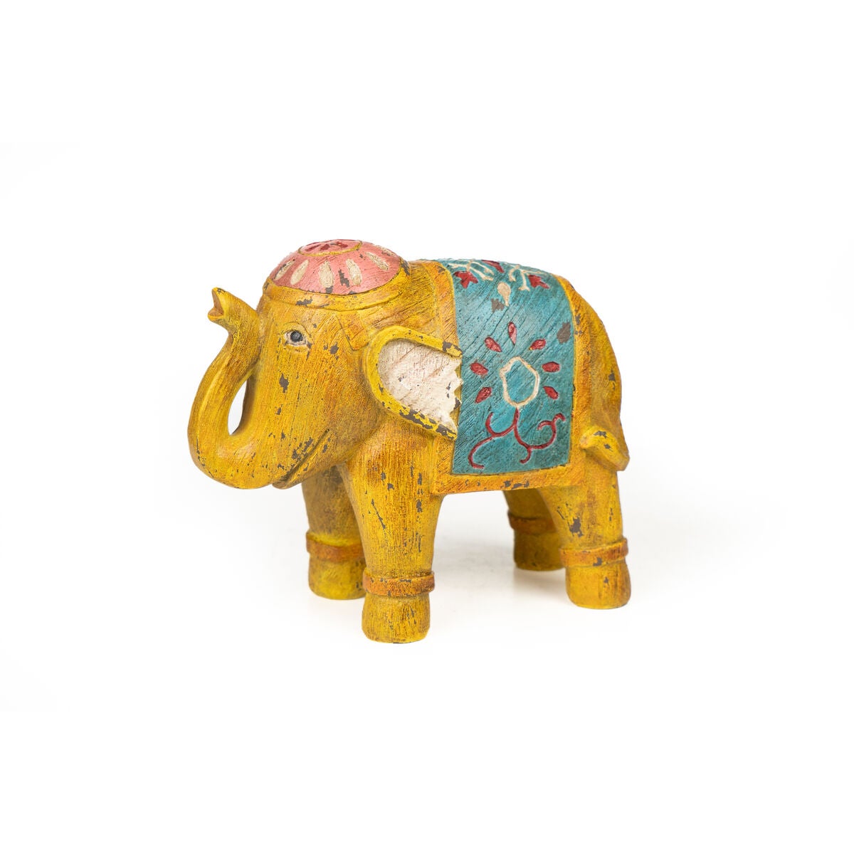 Statua Decorativa Romimex Multicolore Resina Elefante 22 x 18 x 10 cm ...