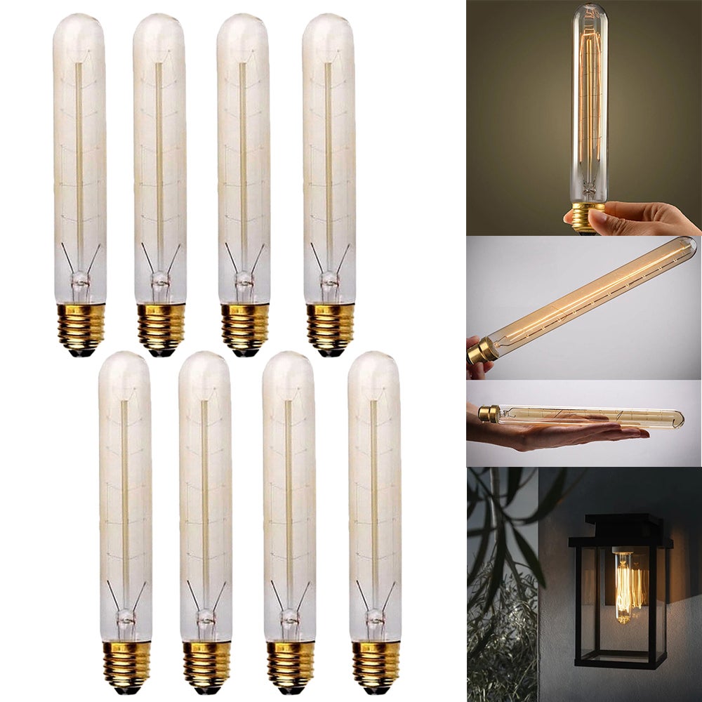 8 Bombillas Piccolo de Tungsteno, Bombilla LED, Tubo, Blanco Cálido ...