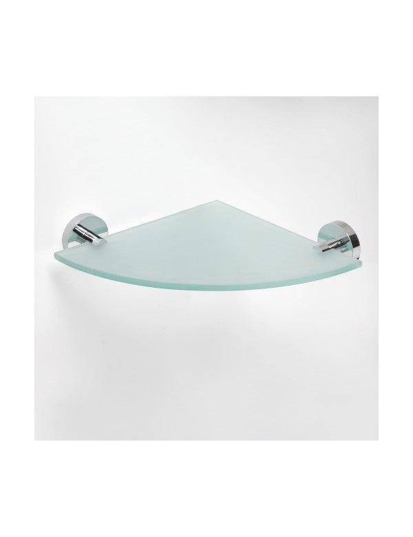 Etagère, tablette de coin en verre OMEGA 25,5x5,5x25,5cm-Sans adhésive ...