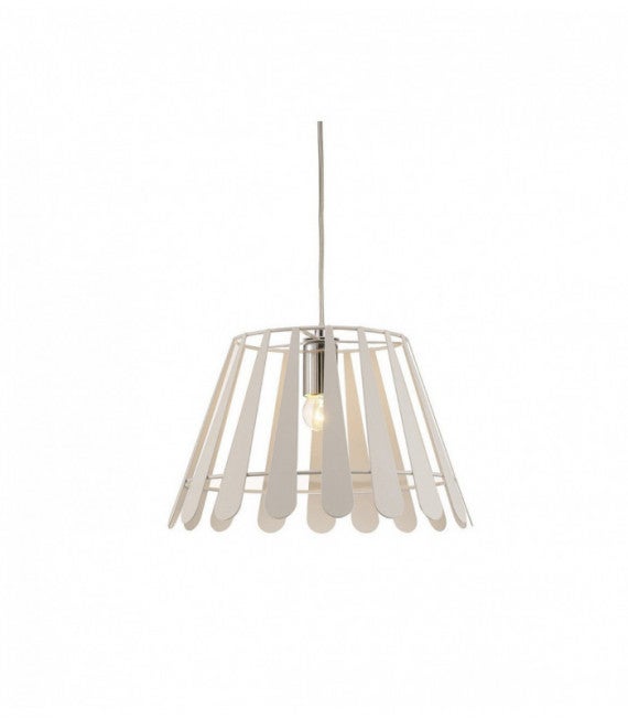 Suspension Somerset blanc mat 1 ampoule 28cm | Leroy Merlin