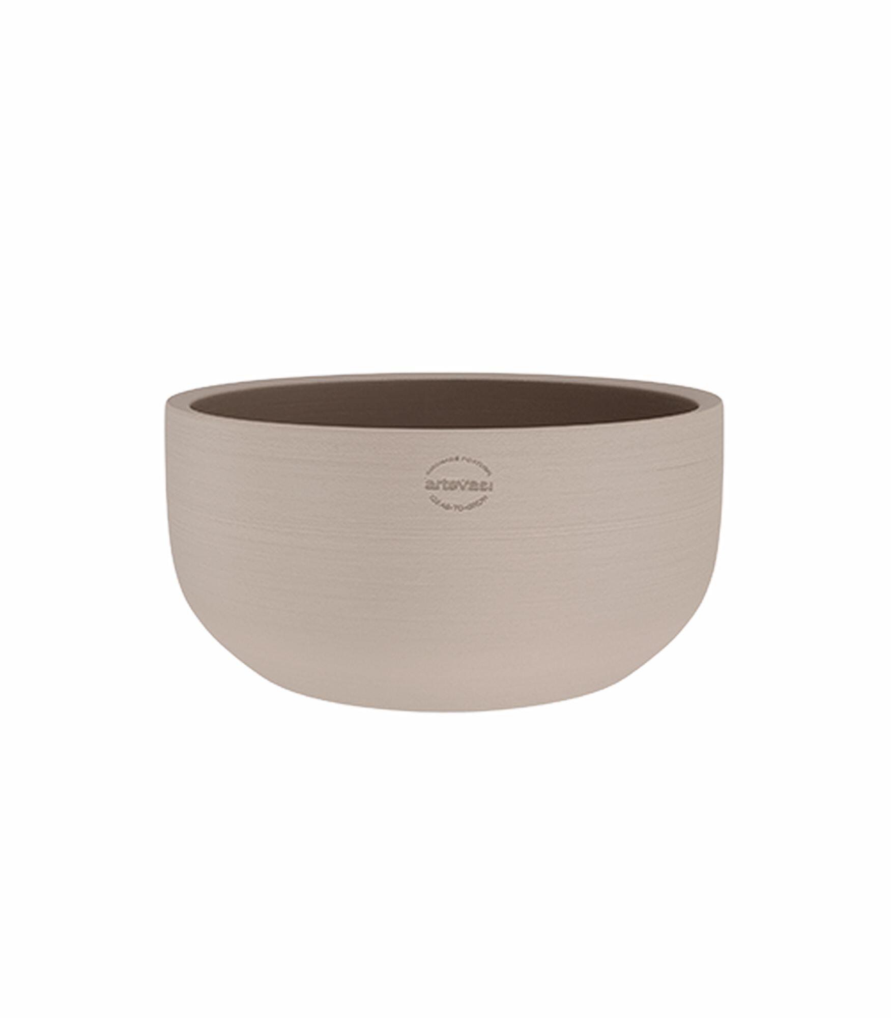 Pot bas en terre cuite Urania beige de Ø 30 cm | Leroy Merlin