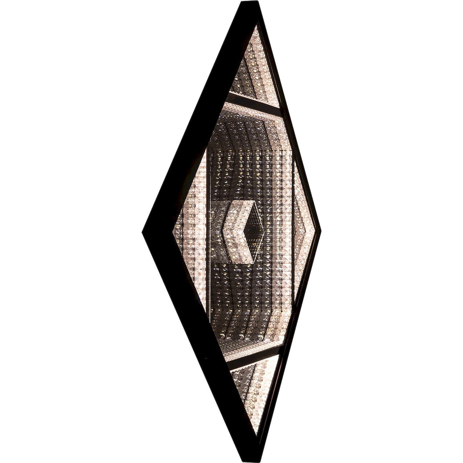 Applique murale Fayen 60 x 10 x 60 cm Noir sur argent | Leroy Merlin