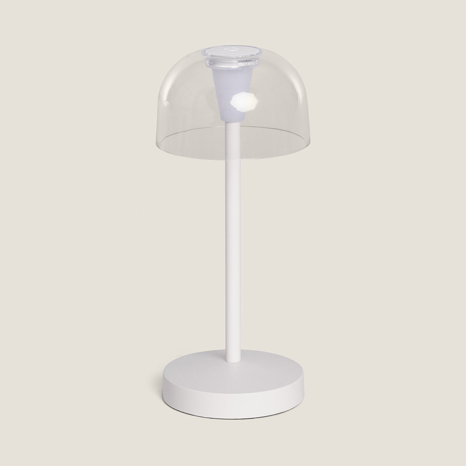 Lámpara de Mesa LED Portátil para Exterior Metal con Batería Recargable ...