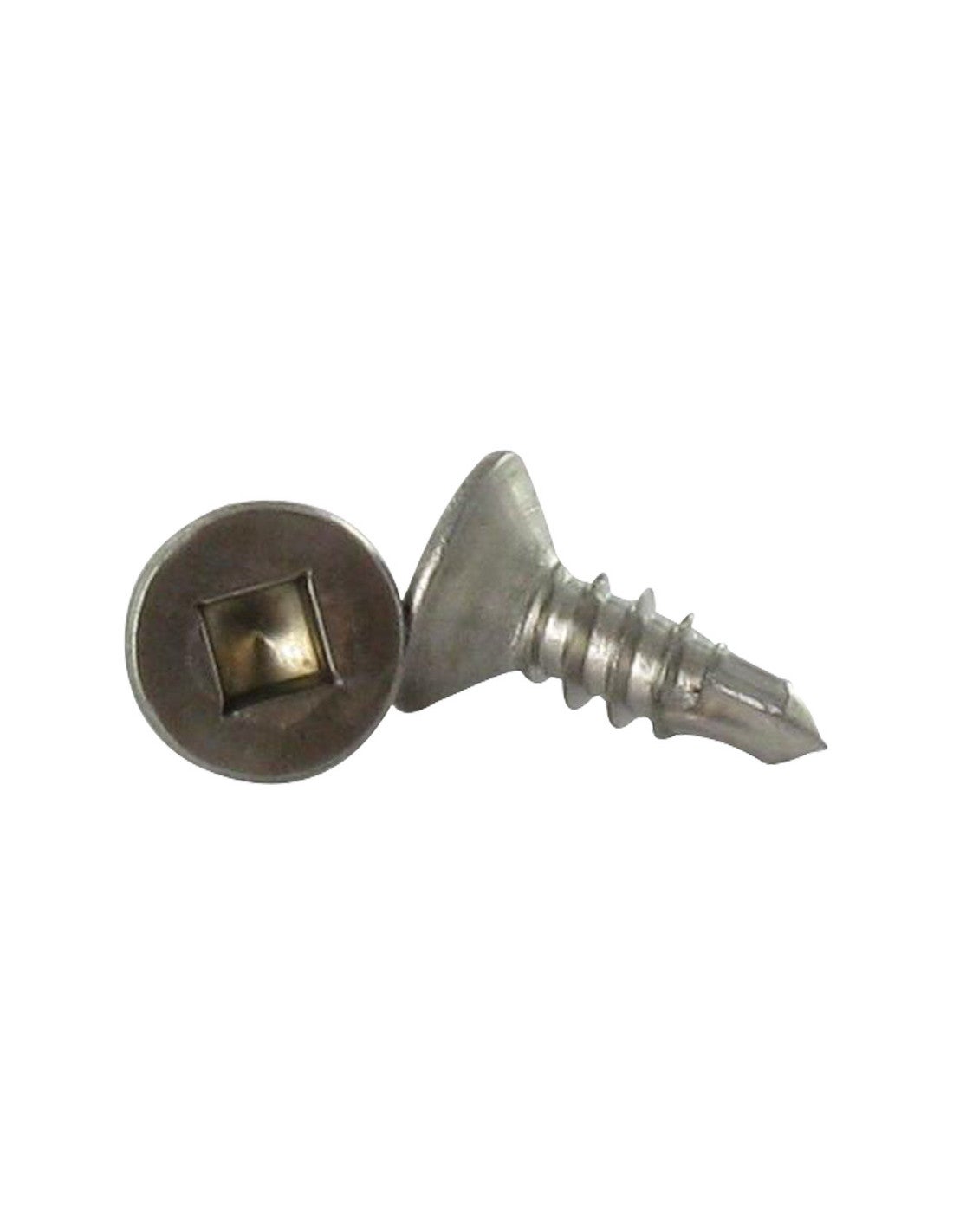 Vis autoperceuse Inox A2 Tête fraisée TF Carré 4.2X38 Empreinte carré 2 ...