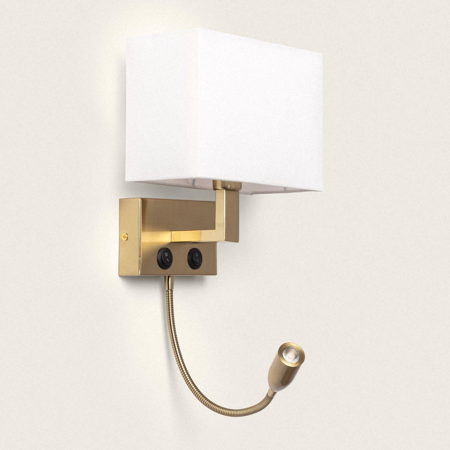 Applique Murale Métal avec Flex LED de Lecture Waldorf Laiton | Leroy ...