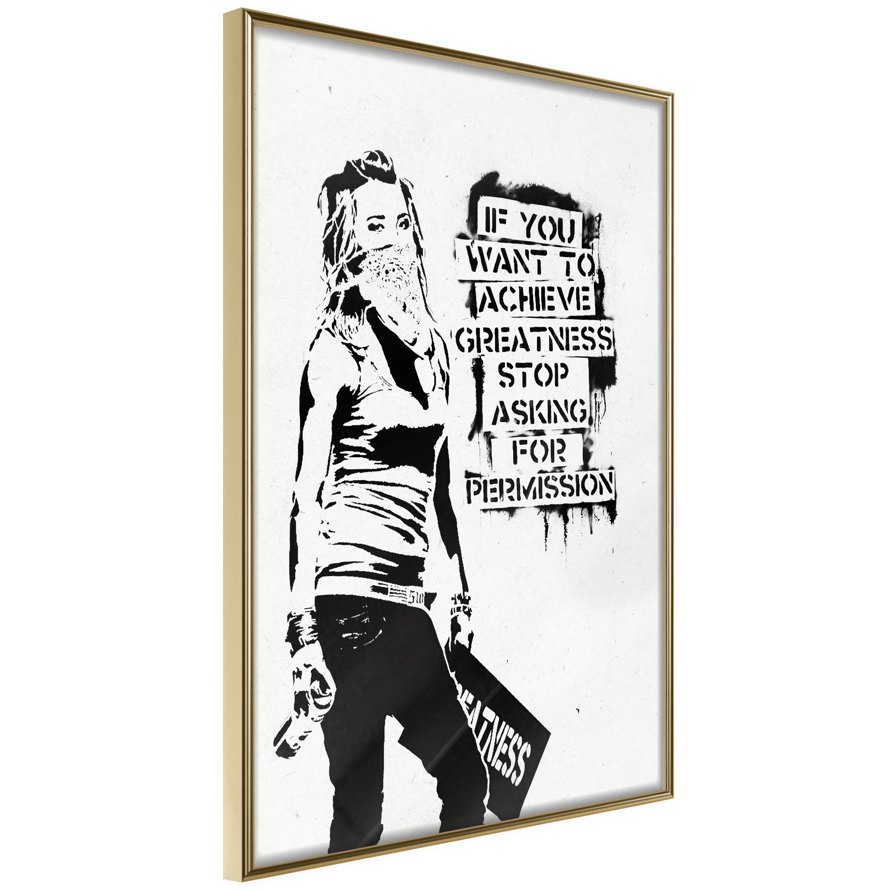 Poster et affiche - If You Want To Achieve Greatness 40x60 cm | Leroy ...