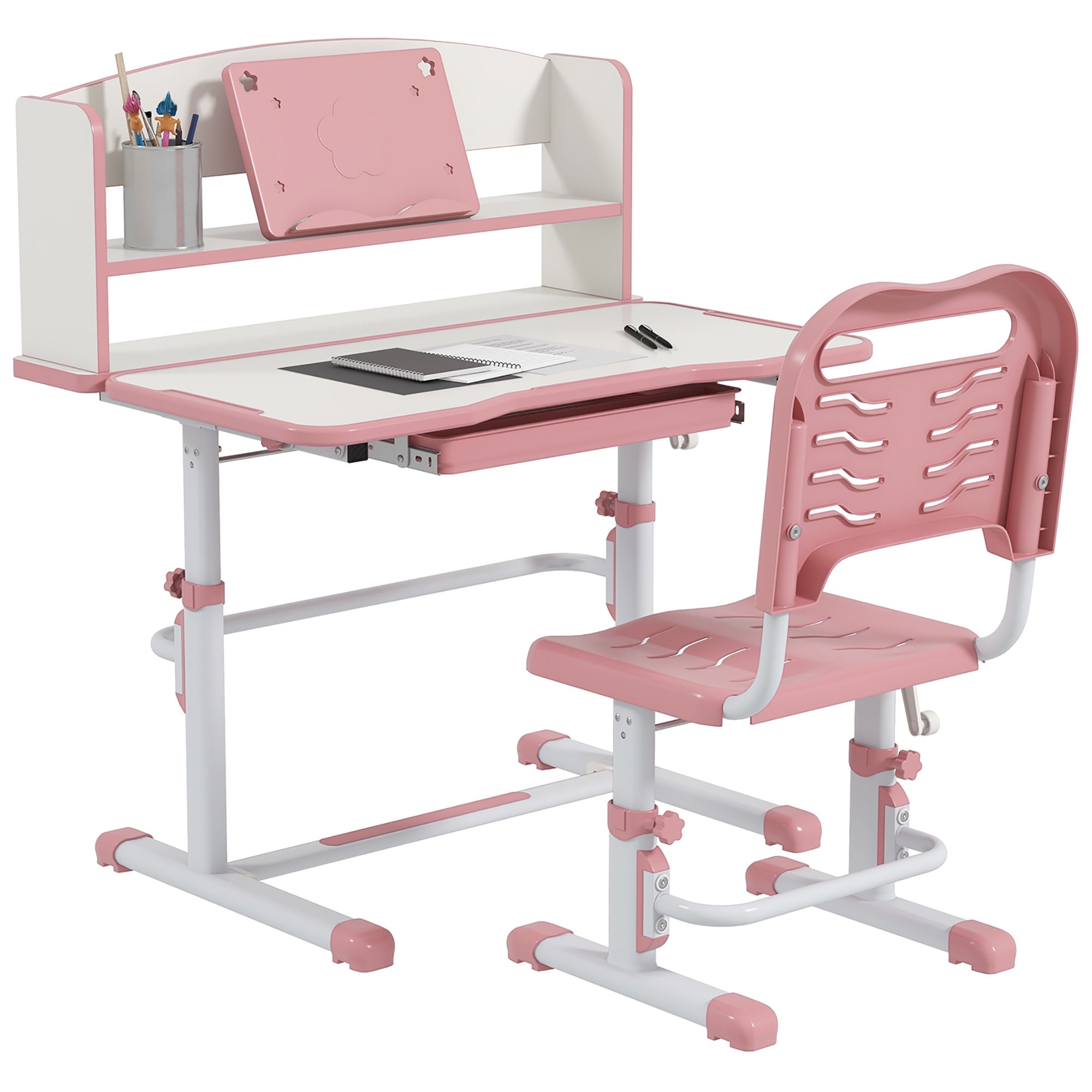 Ensemble bureau enfant avec chaise réglable en hauteur et plateau ...