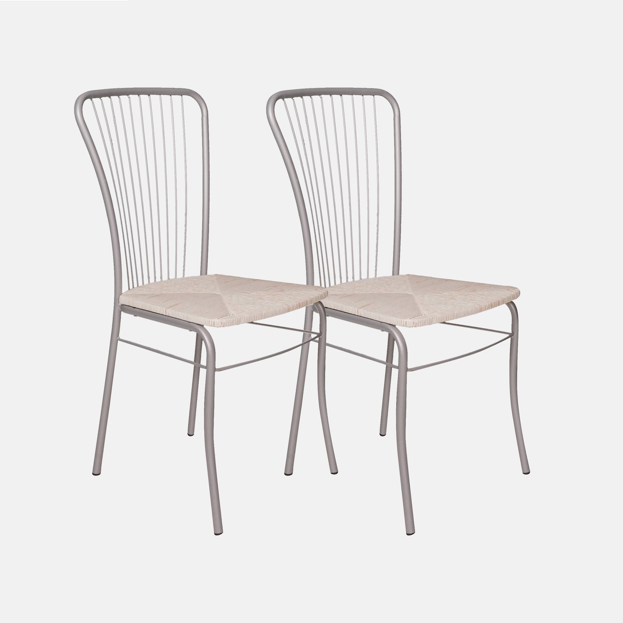 Ensemble de 2 chaises modernes en éco-cuir, pour salle à manger, cuisine ou salon, cm 54x45h93 ...
