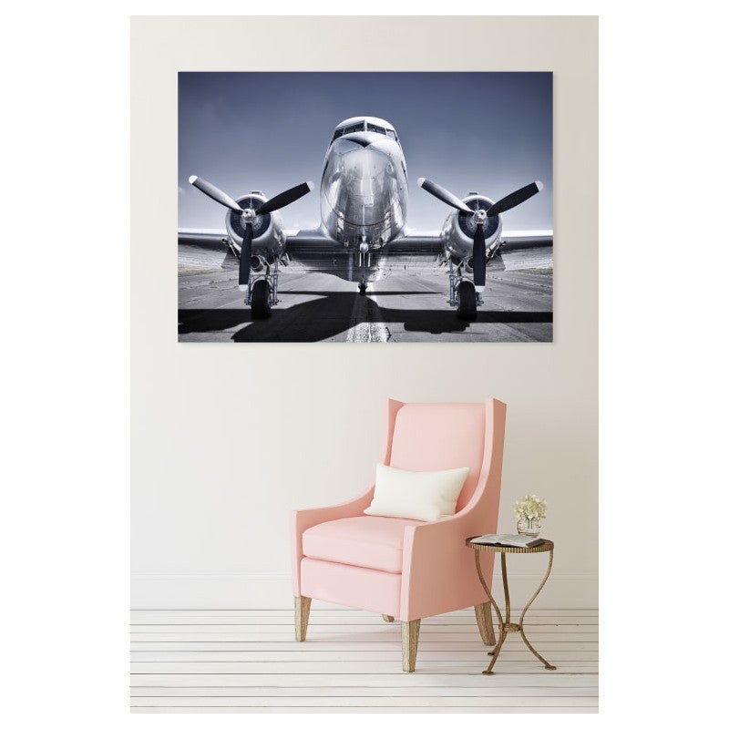 Tableau toile en kit AVION A HELICES 180 x 130 cm - Toile textile sans ...