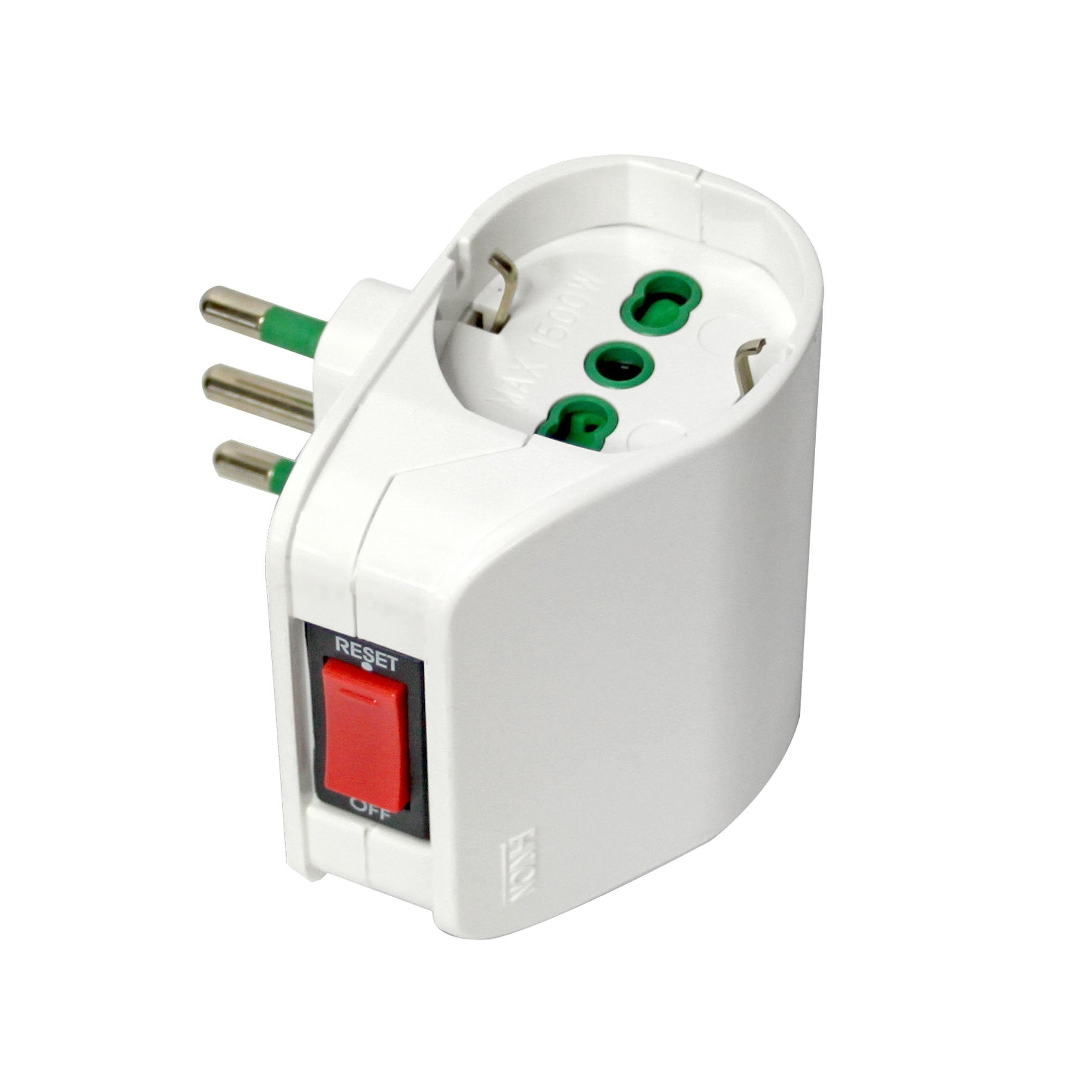 Adattatore presa doppia con interruttore automatico | Leroy Merlin