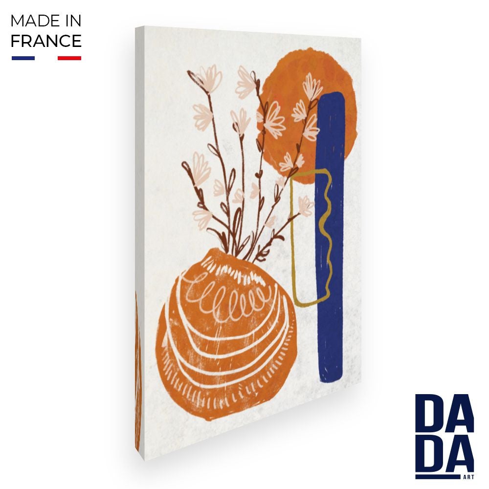 Toile Vase fleurs / 60x90cm / Fabriqué en France / DADA ART | Leroy Merlin