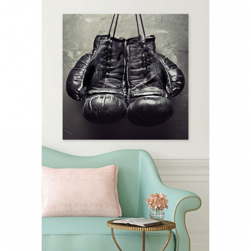 Tableau toile XXL en kit Boxe 90 x 90 cm - Toile textile sans PCV ...
