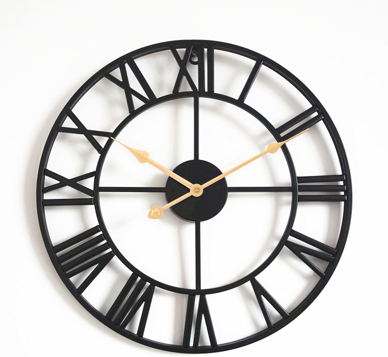 Reloj de pared grande sin tictac - Silencioso - 40 cm - Números romanos ...