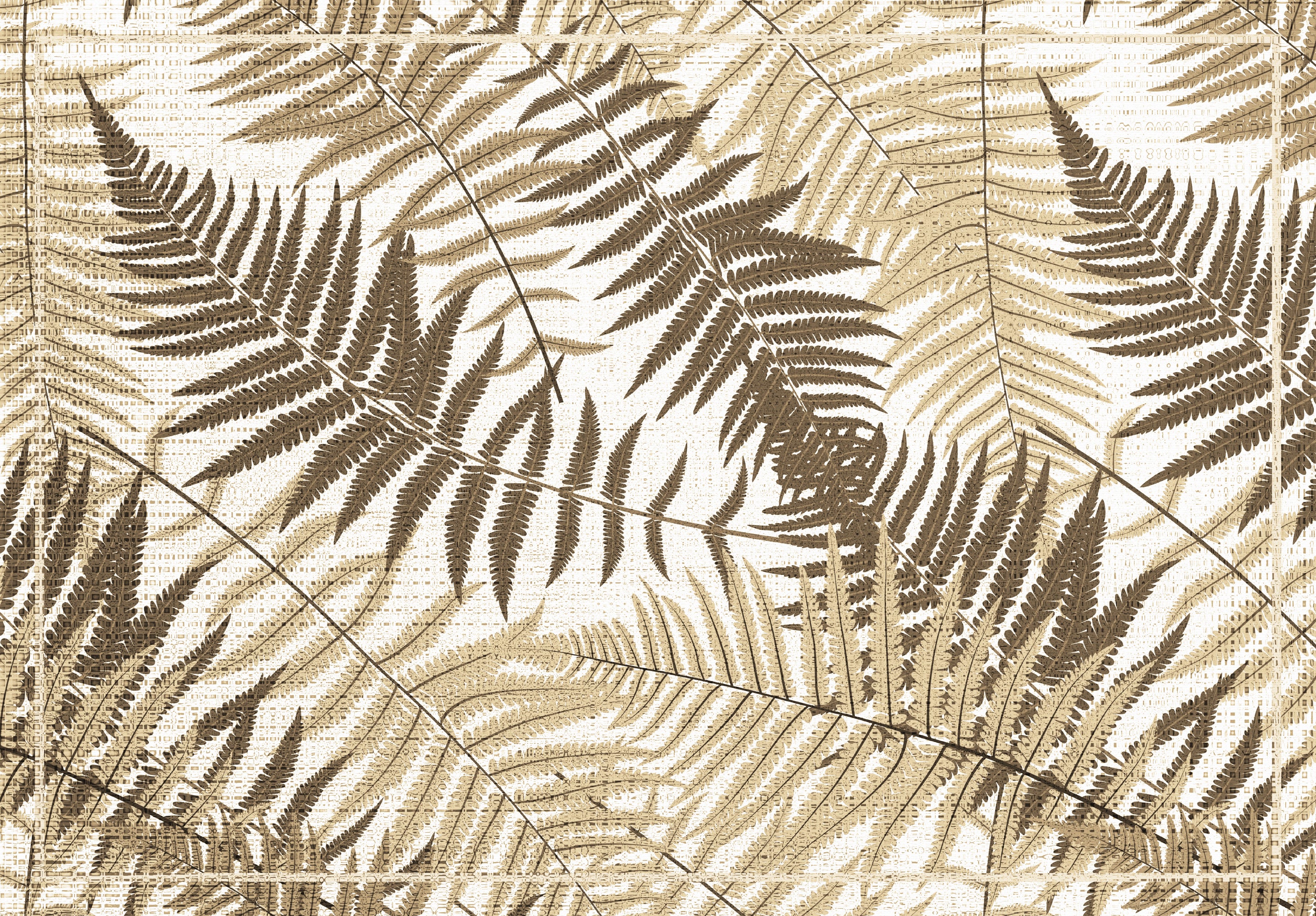 Tapis PVC intérieur/extérieur Helechos Sepia 160x230 cm - PVC imprimé ...