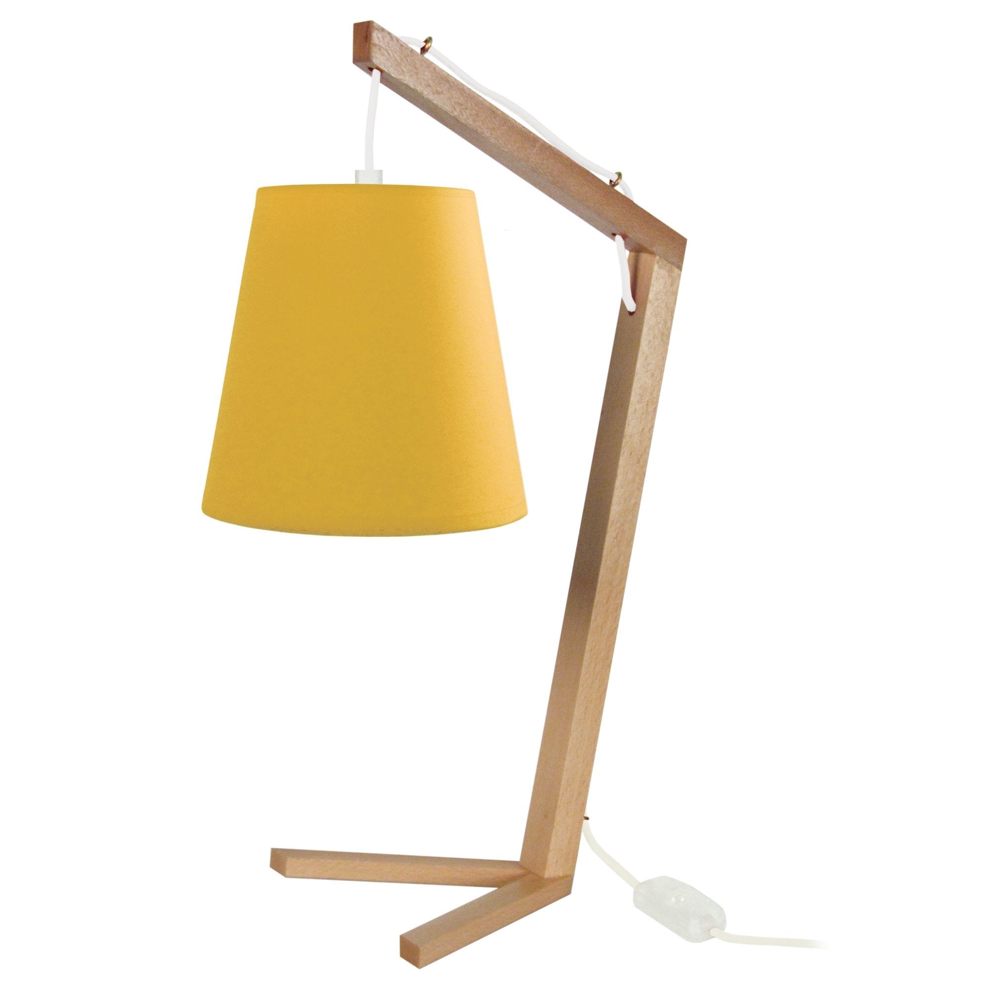 Lampe de Chevet TOSEL ,bois,naturel, H51xD28xP 28cm | Leroy Merlin