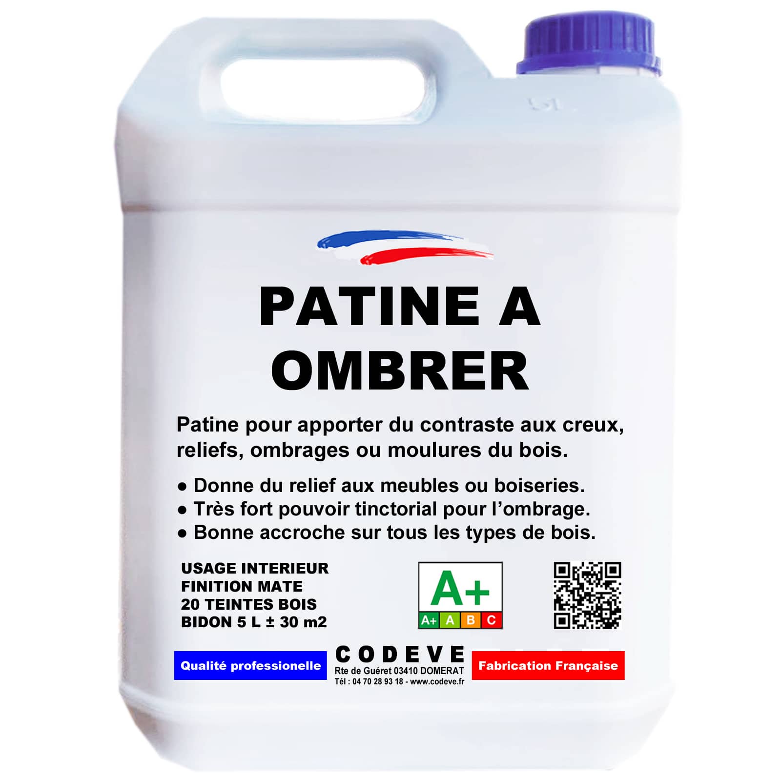 Patine A Ombrer - 4x5 L - Codeve Bois - Rouge - Pour Contraster Les ...