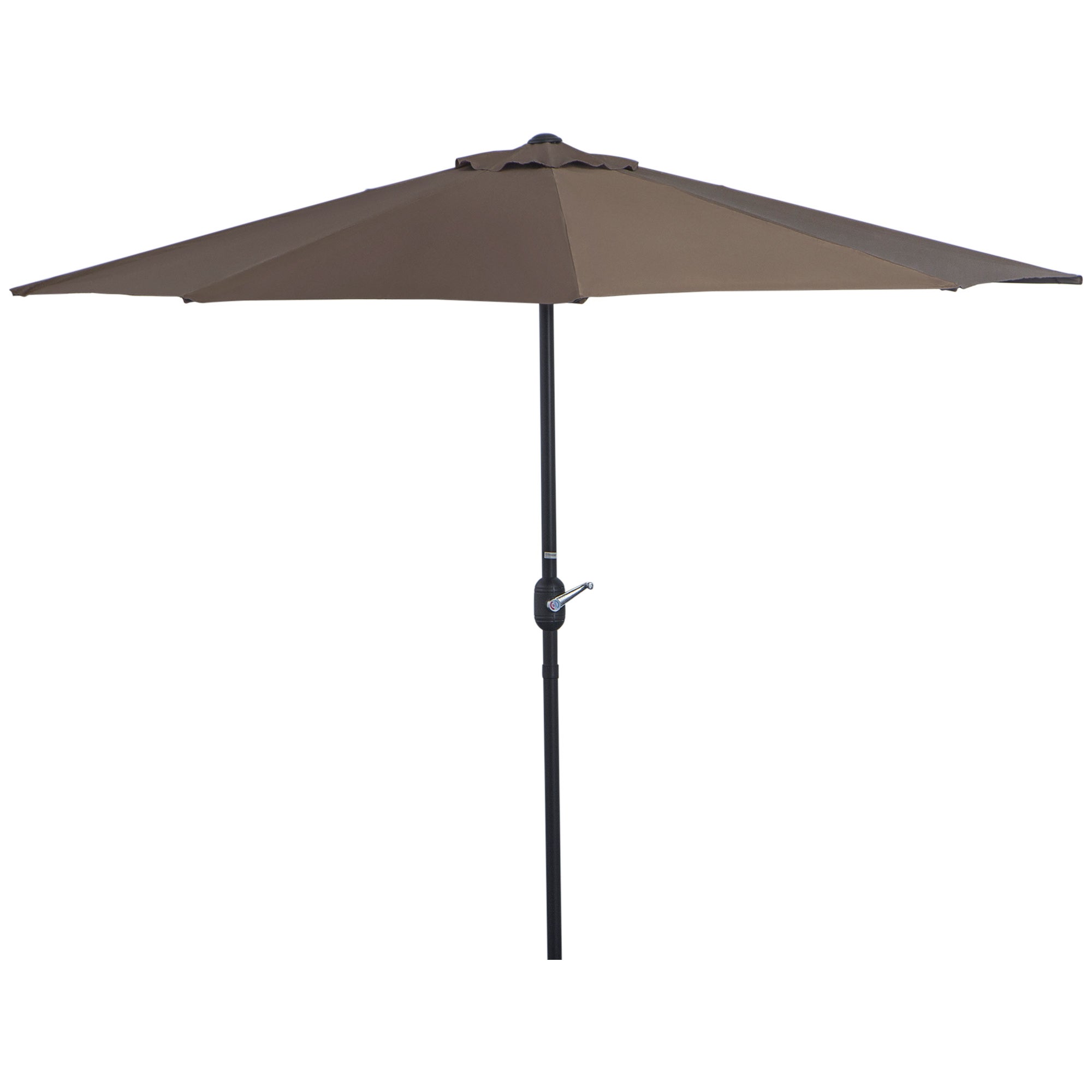 Demi-parasol polyester Outsunny | Leroy Merlin