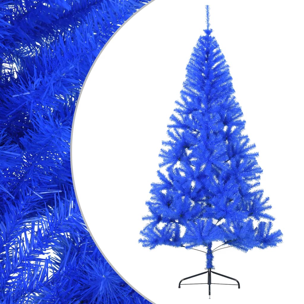 Medio árbol de Navidad | Árbol de fiestas artificial con soporte PVC ...