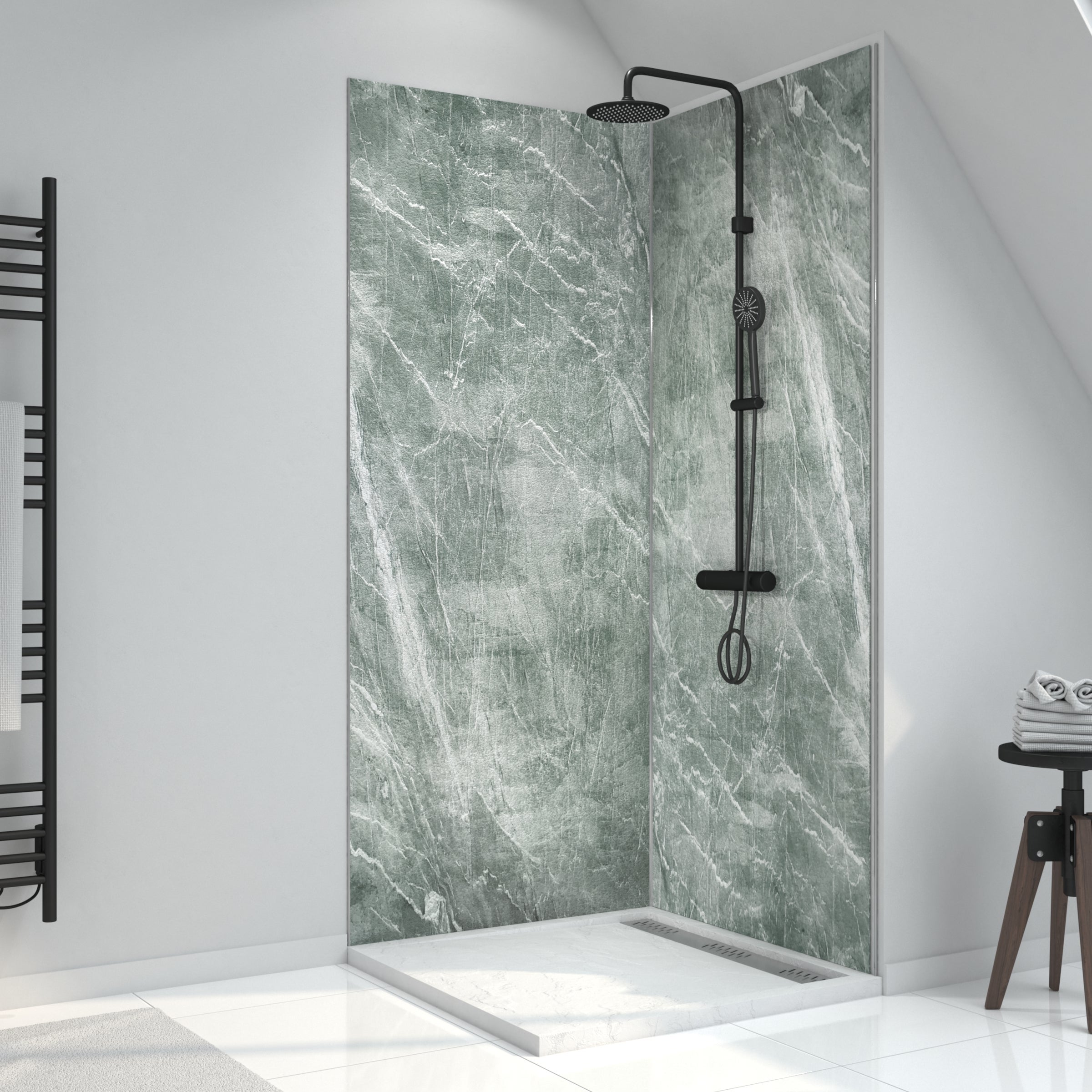 Panneau Mural Pierre Finition Artic Green 90 x 210 cm - STONE'IT ARTIC ...