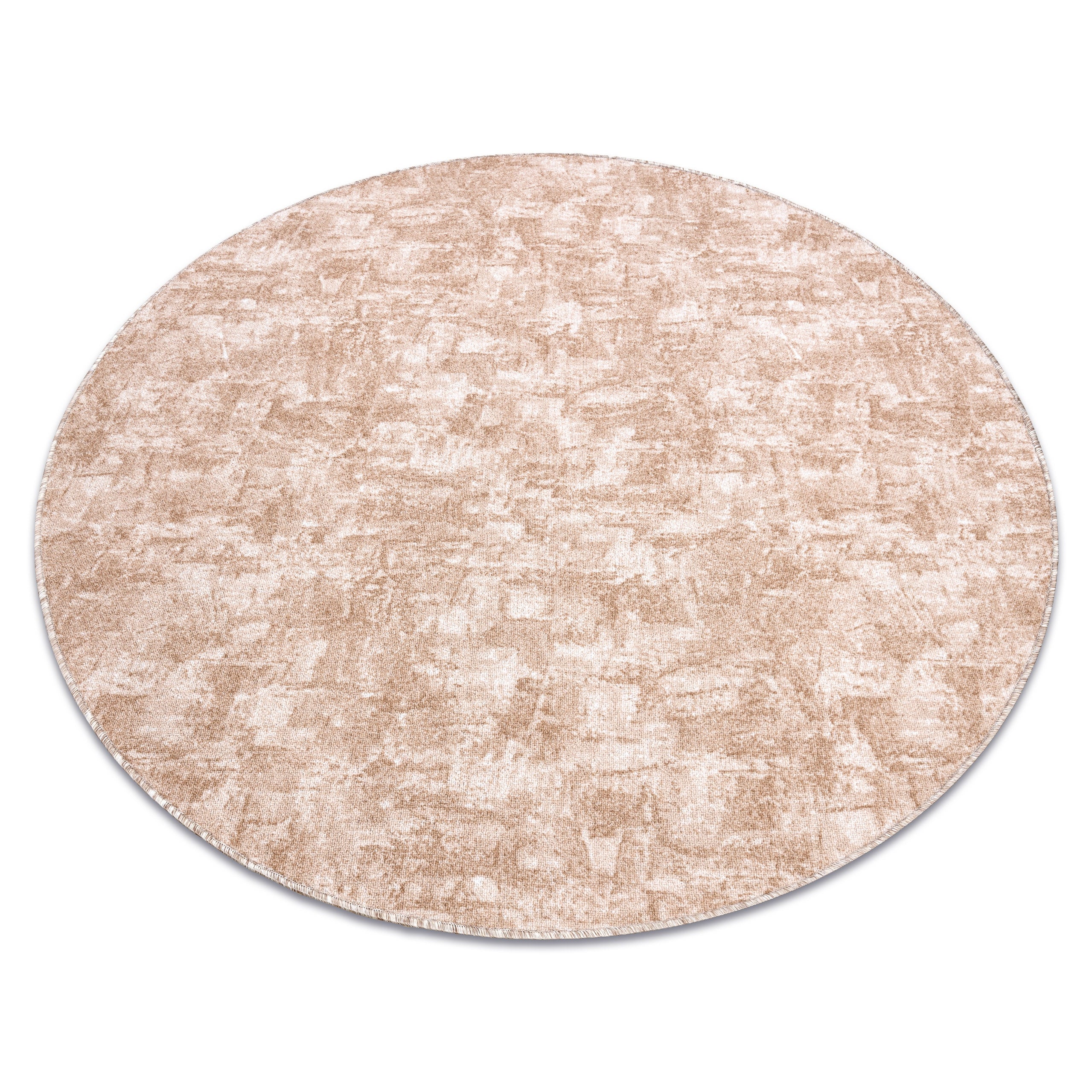 TAPIS cercle SOLID beige 30 BÉTON cercle 100 cm | Leroy Merlin