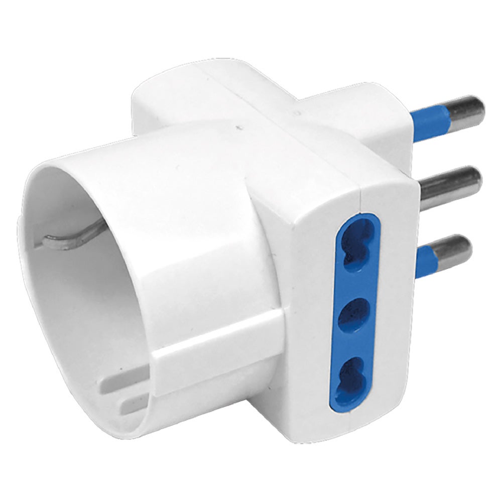 ADAPTADOR TRIPLE art.CE38B - Enchufe 2P+T 16A (caja colgable) | Leroy ...