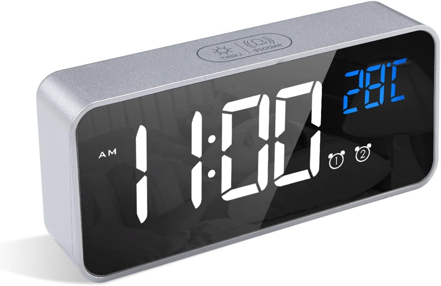 Réveil Numérique, Alarm Réveil LED avec Fonction Snooze, Charge des ...