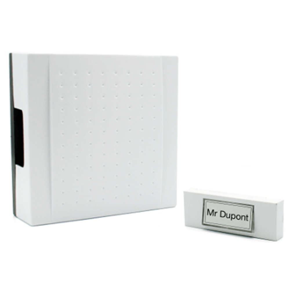 Carillon blanc filaire 2 fils Sonette porte Astrell Piles ou ...