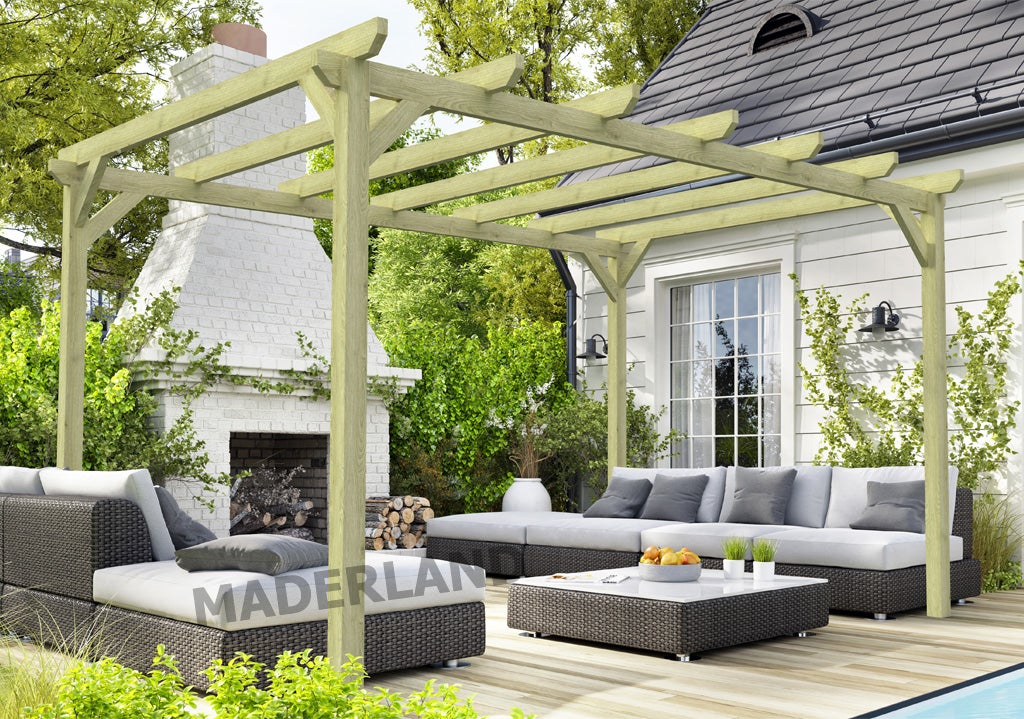 Pérgola Cambados 420x420 cm Maderland | Leroy Merlin