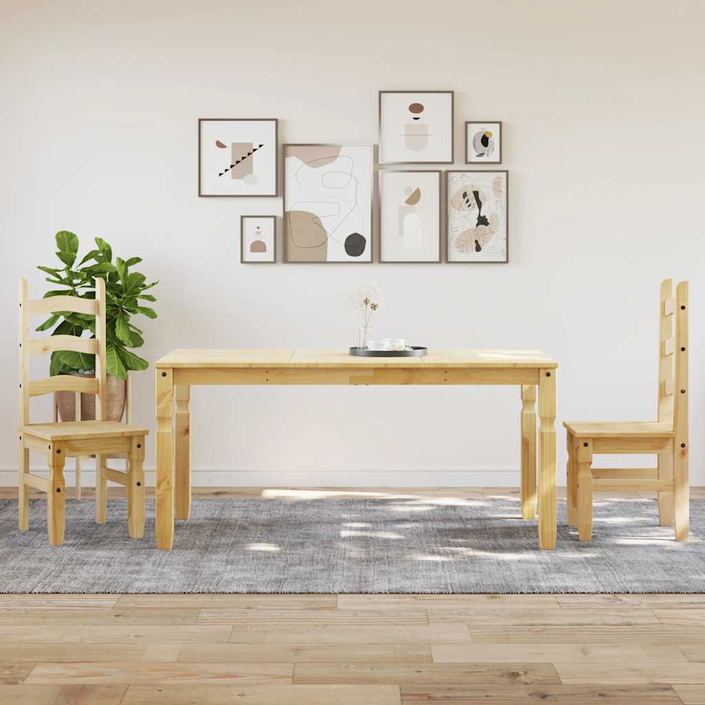 Ensemble à manger Panama 3 pcs bois de pin massif | Leroy Merlin