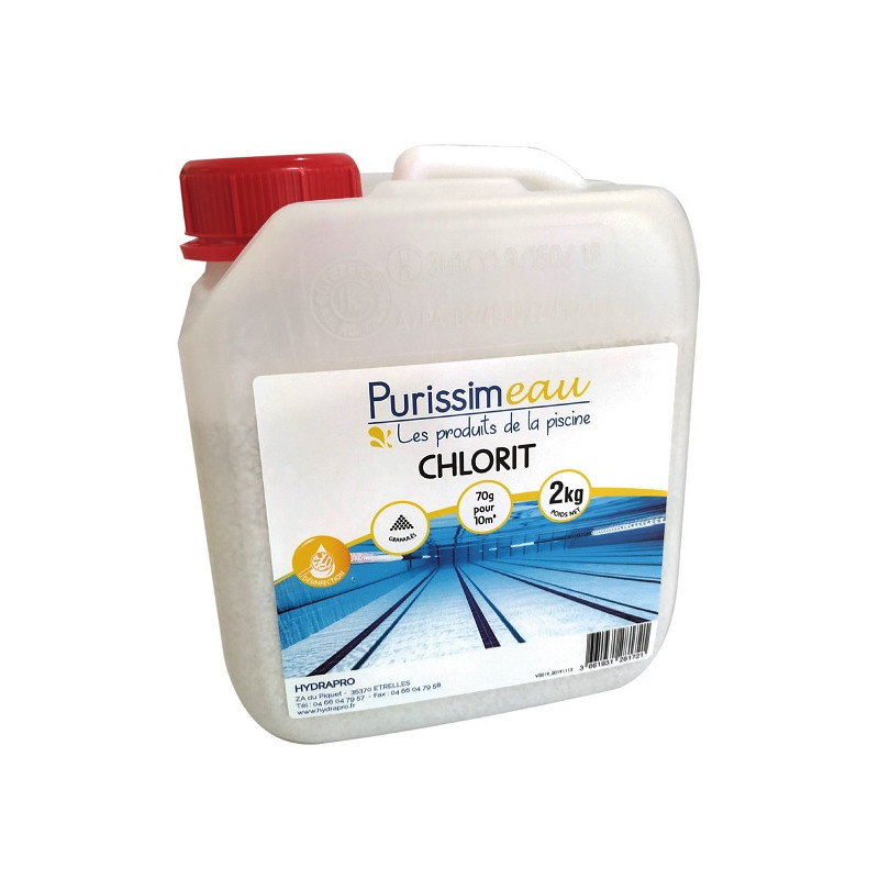 Chlorit Chlore non stabilise granules 2Kg PURISSIMEAU | Leroy Merlin