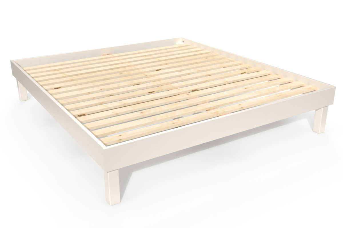 Lit 180x200 bois massif Confort 180x200 Beige | Leroy Merlin