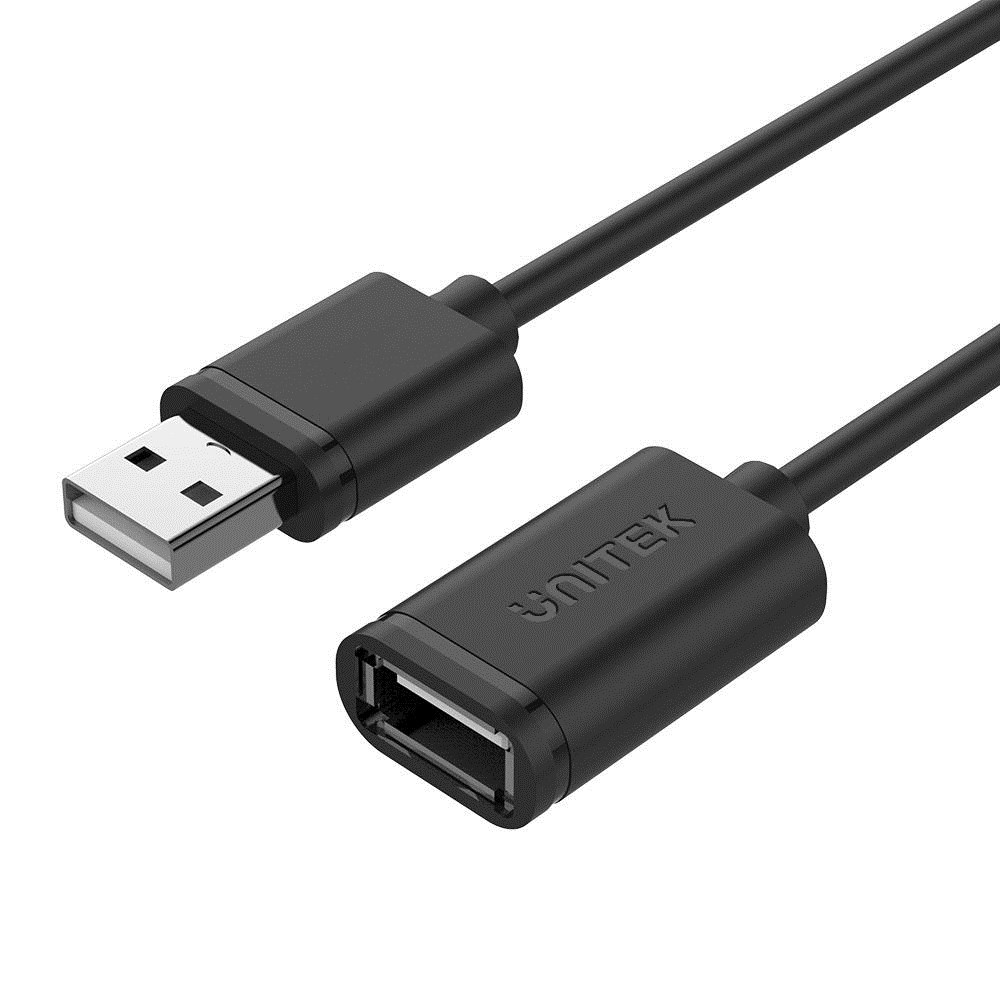UNITEK Y-C450GBK câble USB 2 m USB 2.0 USB A Noir | Leroy Merlin