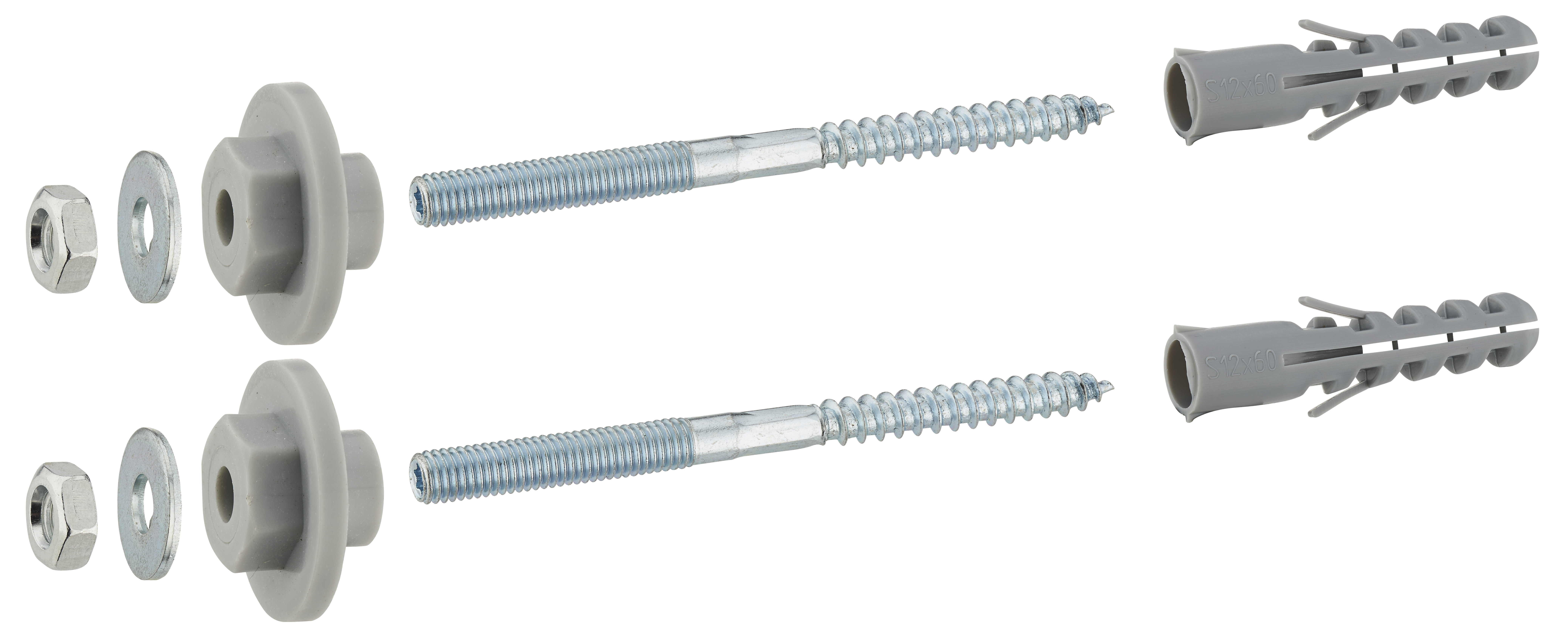 2 Vis de Fixation de Lavabo 8x110 millimètres avec Rondelles Réglables ...