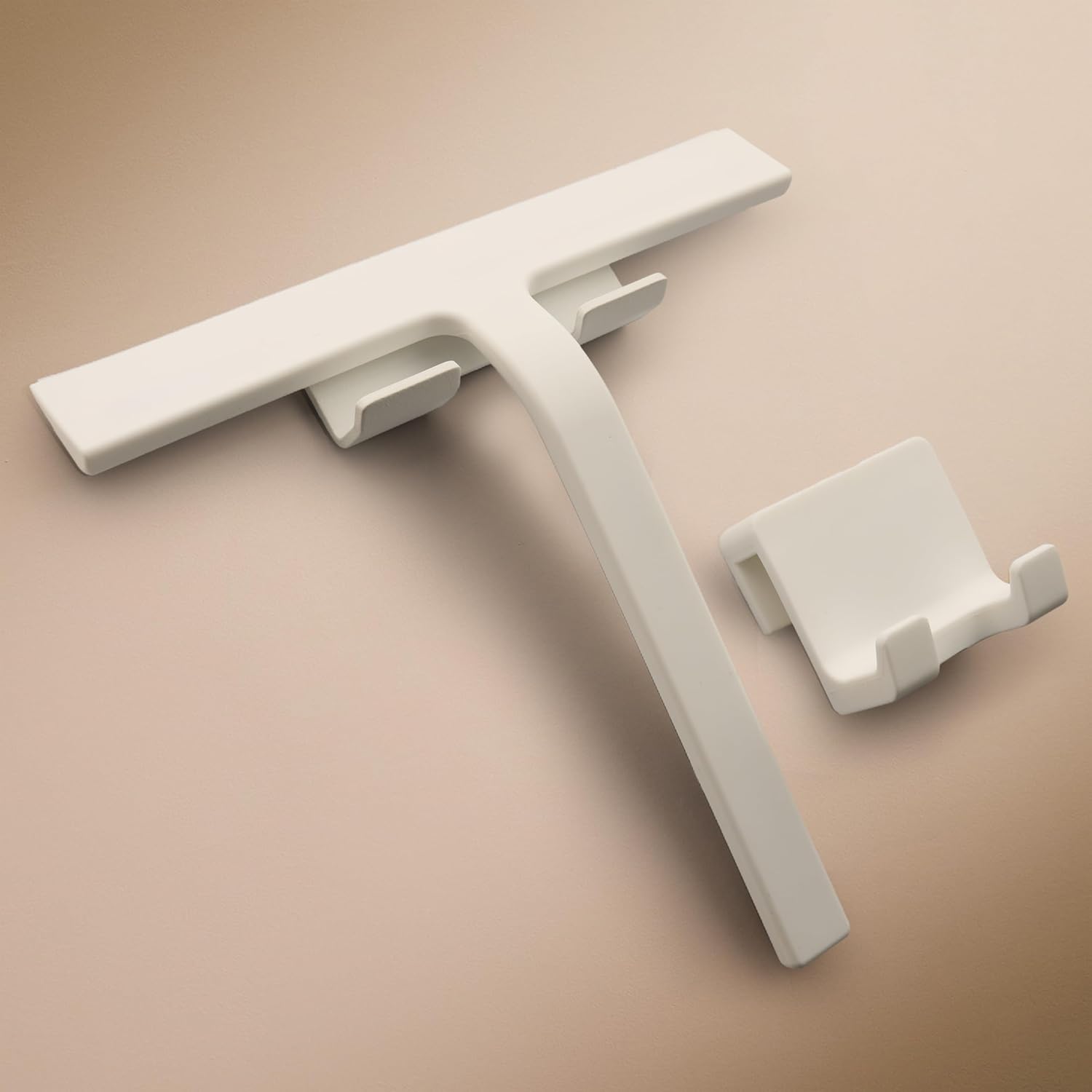 Design Shower Squeegee, Black or White Silicone Squeegee , No Drilling ...