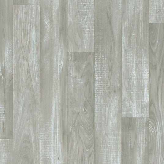 First Vinyl Floor - Parquet imitación gris claro - Efecto plata - Rollo ...