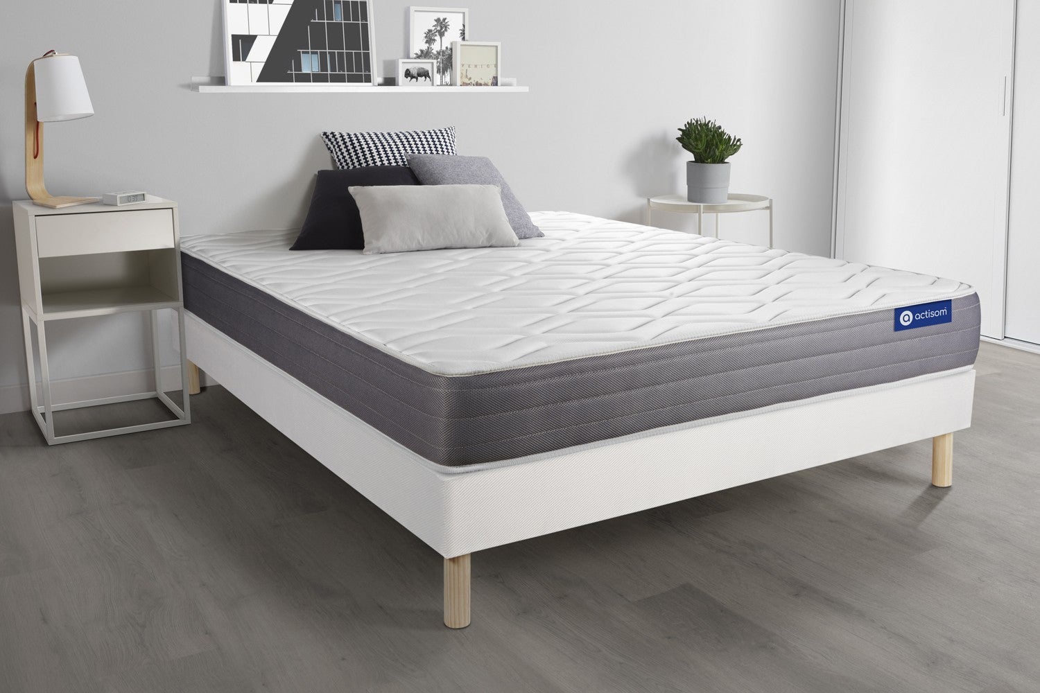 Ensemble matelas 180 x 200 cm Actilatex dream - Latex et mémoire de forme - Ep : 22 cm - Mi ...