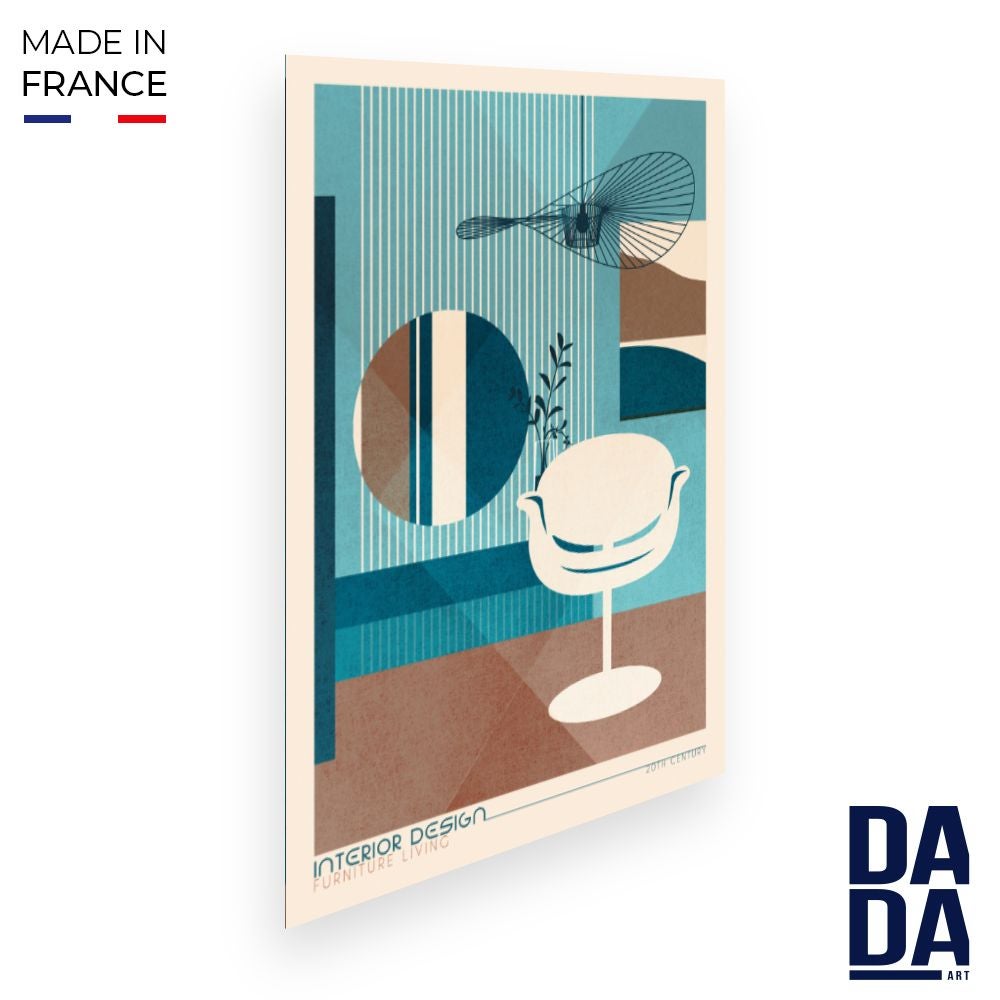 Affiche Design rétro chic / 50x70cm / Fabriqué en France / DADA ART ...