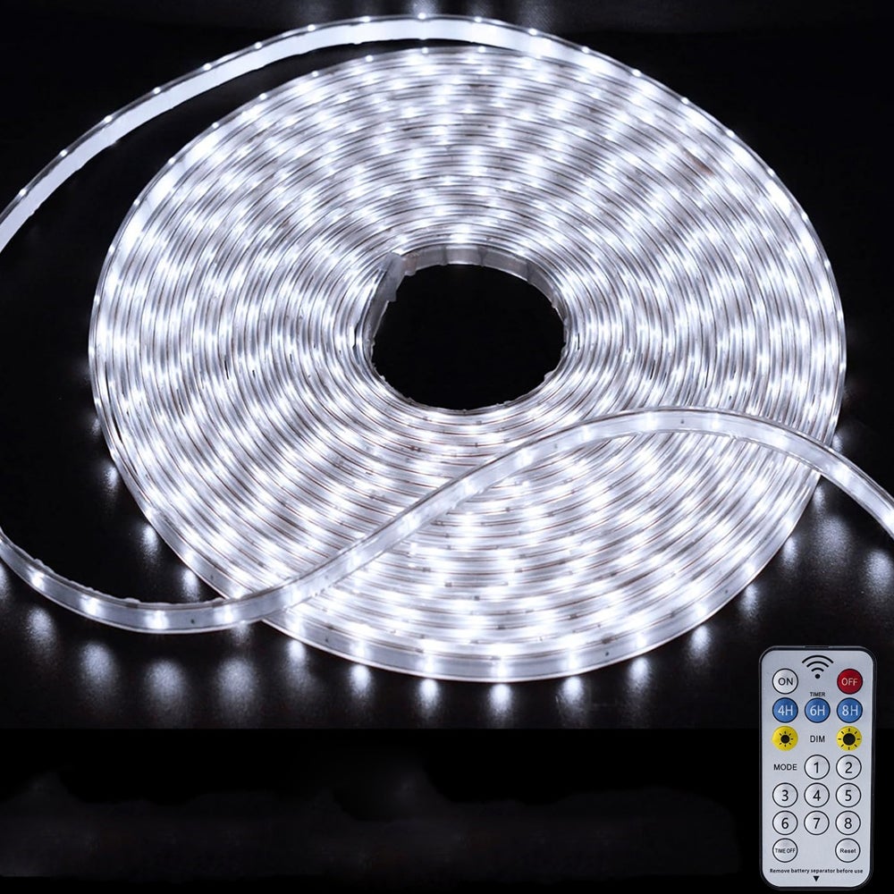 Bande lumineuse de 5 m + câble de connexion de 2 m, lumière blanche ...