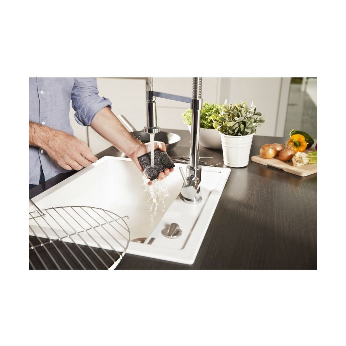 Tampon à récurer en métal Glitzi Power Inox VILEDA | Leroy Merlin