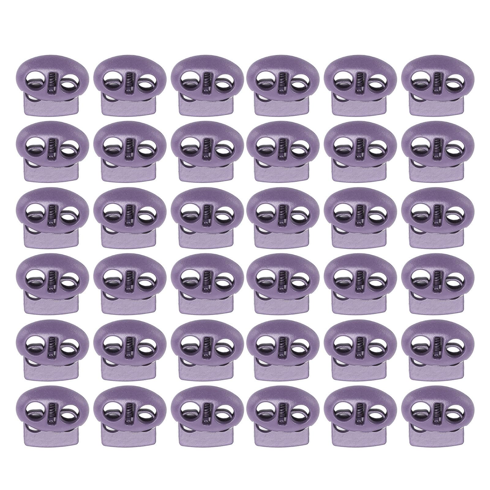 30 piezas de cierre de cordón de resorte multiusos con doble orificio ...