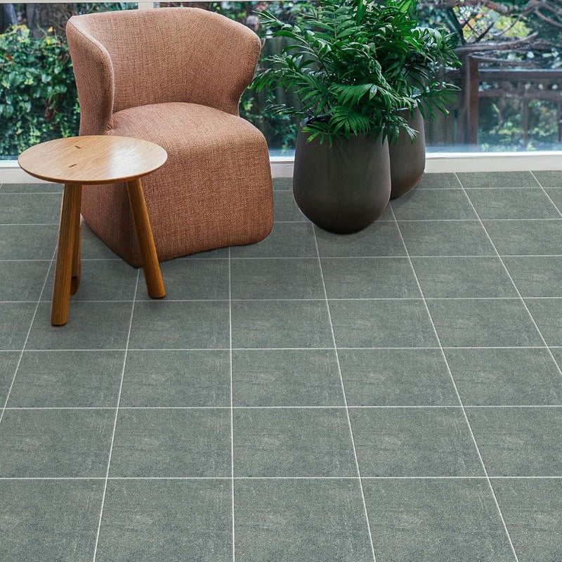 Suelo efecto hidráulico Mate CERTECA VINTAGE Verde oscuro 33,5x33,5 ...