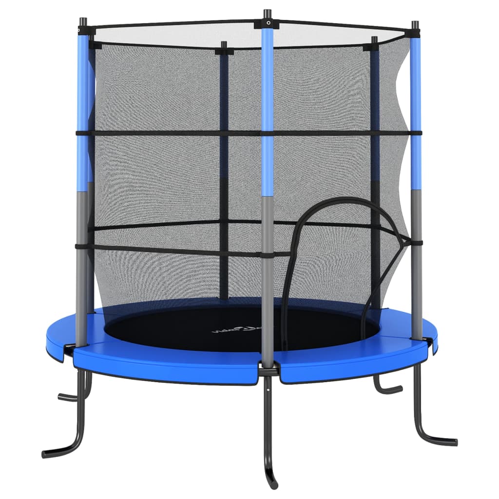 Maison Exclusive - Trampoline avec filet de sécurité Rond 140x160 cm ...