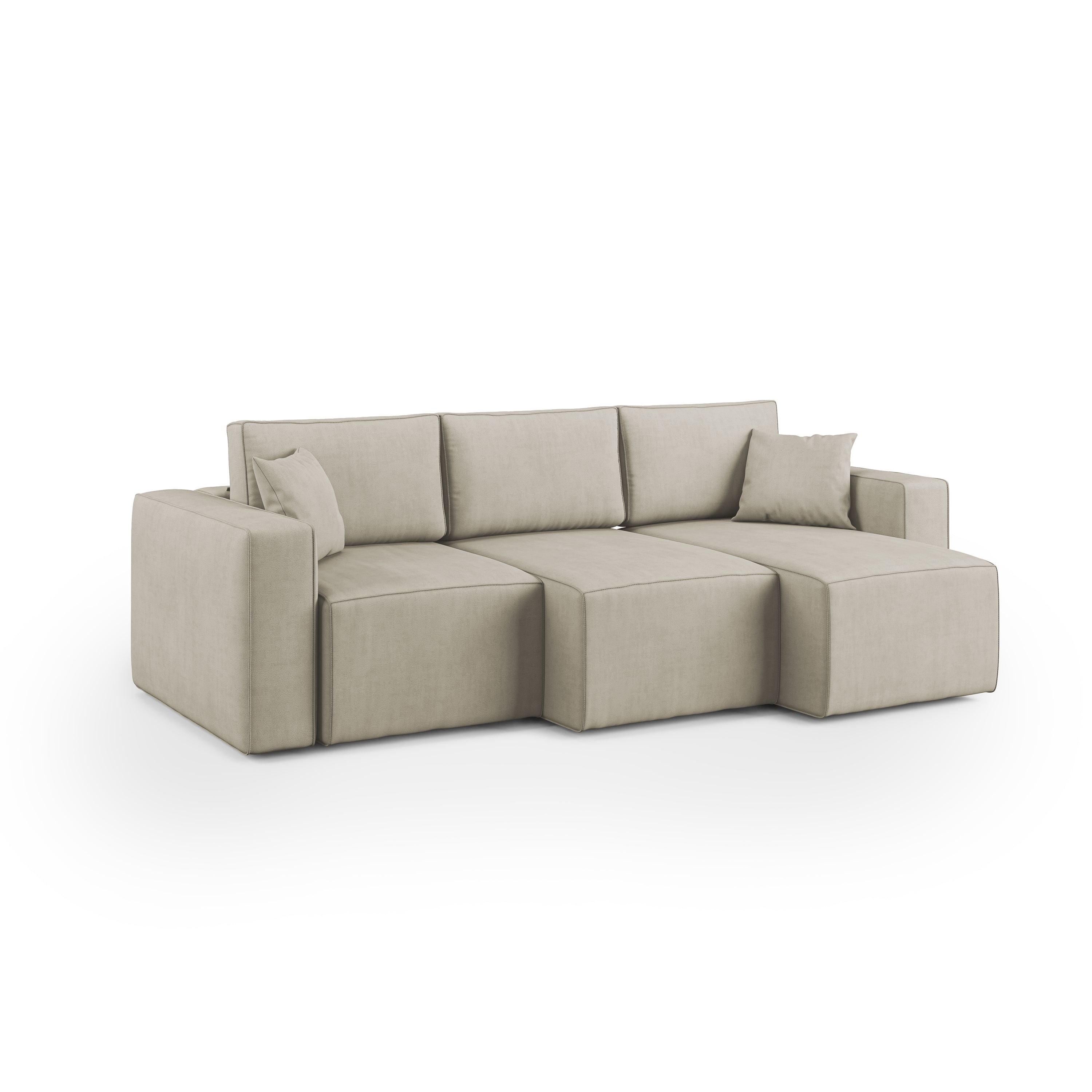 Morfeo Sofá con asiento extraíble en tela impermeable 245 cm Beige ...
